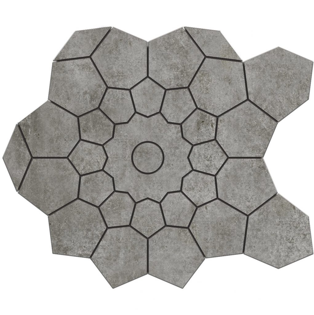 Bloom Mosaic Urbana: Grigio | Pera Tile