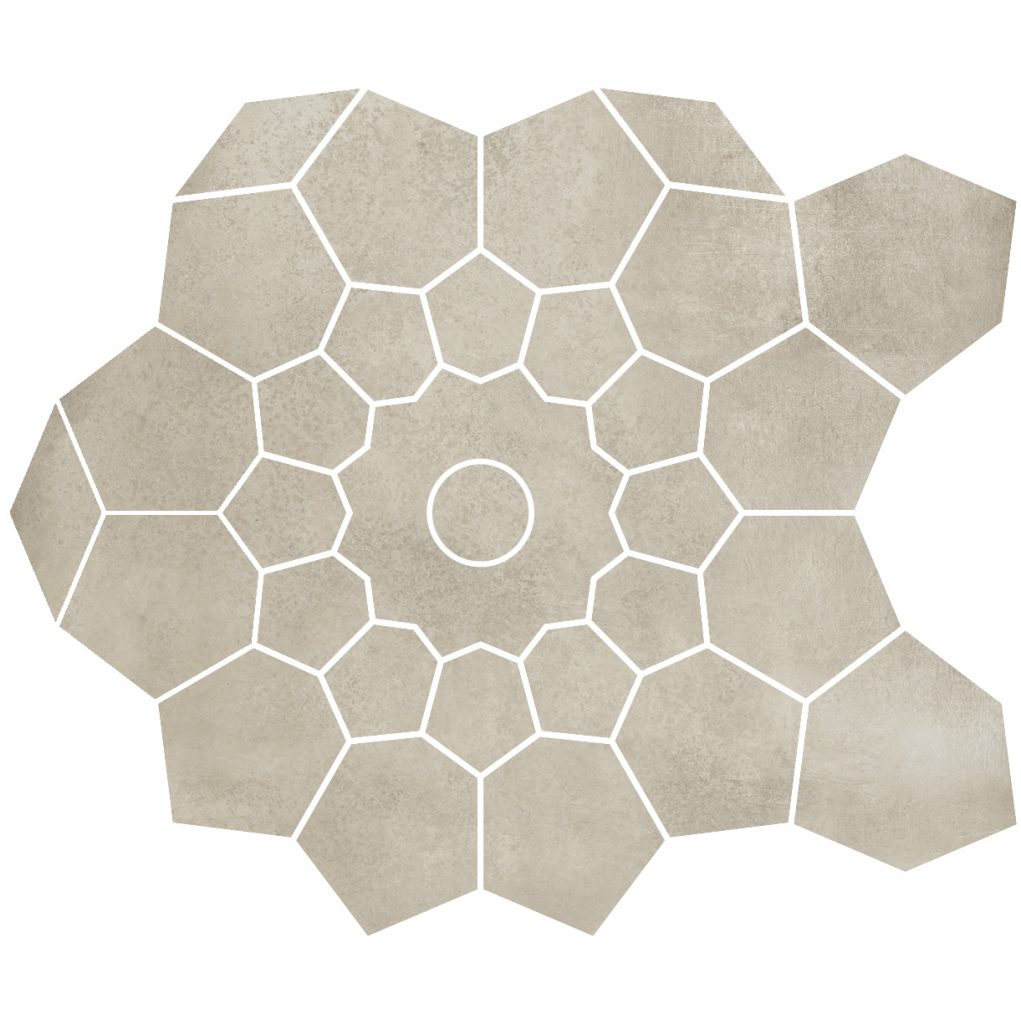 Bloom Mosaic Urbana: Beige | Pera Tile