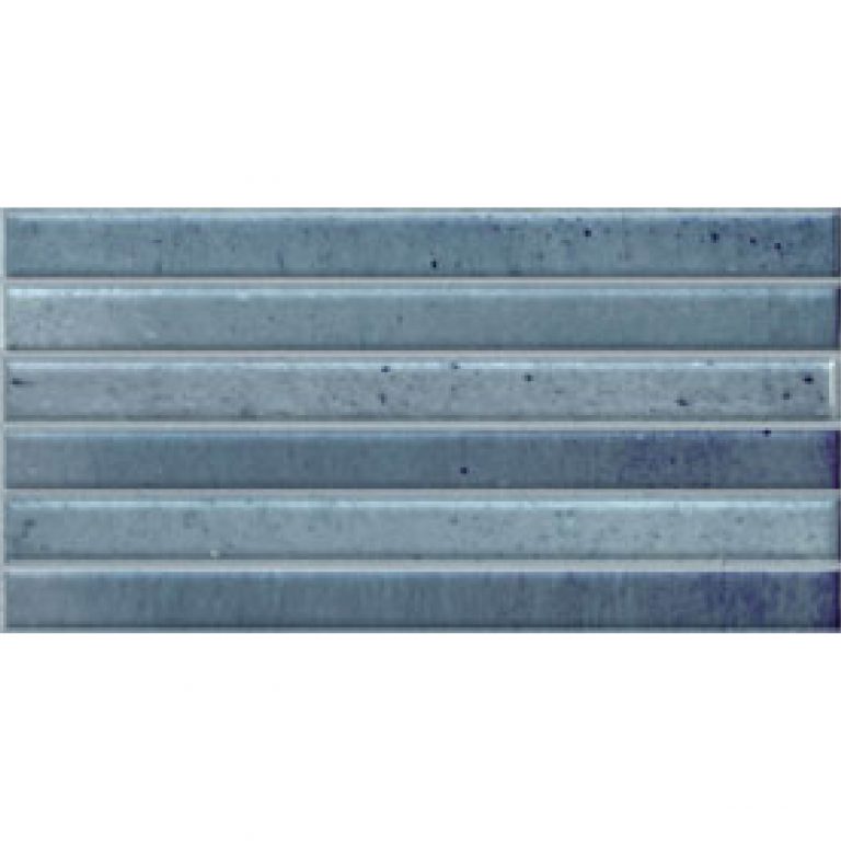 Posh 5" X 9 7/8" Blue Pitch 3D Field Tile - Glossy | Pera Tile