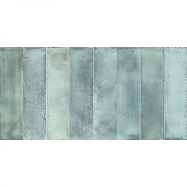 Stack 12" X 24" Green Field Tile - Glossy | Pera Tile