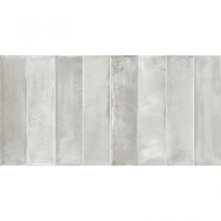 Stack 12" X 24" White Field Tile - Glossy | Pera Tile